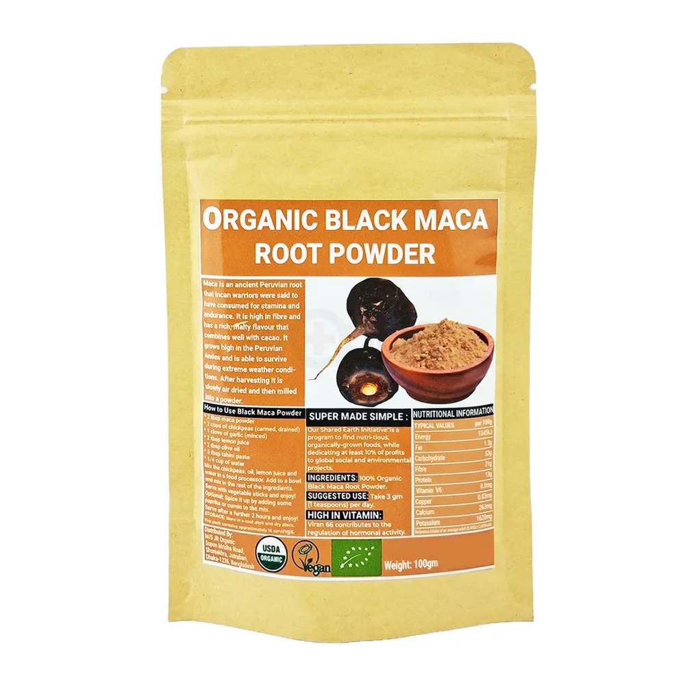 Organic Black Maca Root Powder –100gm price in Bangladesh | Arogga