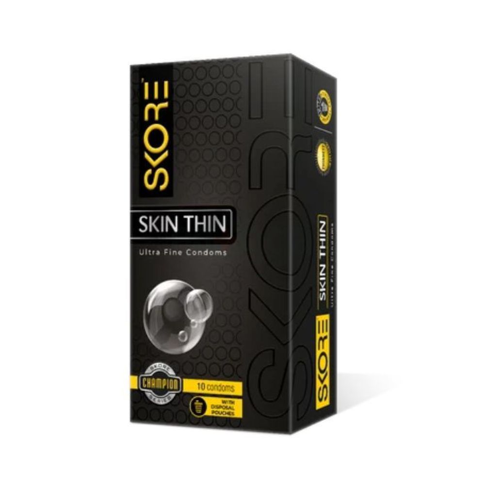 Skore Skin Thin Ultra Fine Condom 10's Pack price in Bangladesh | Arogga