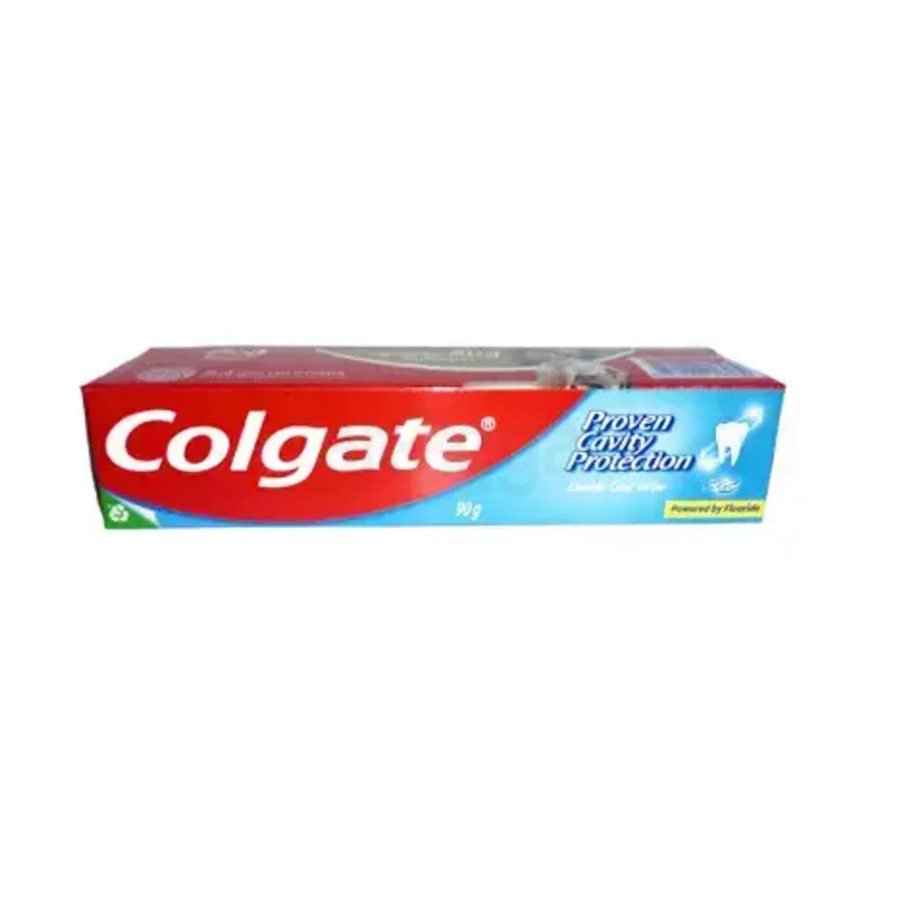 Colgate Proven Cavity Protection Double Cool Stripe Fluoride Toothpaste ...