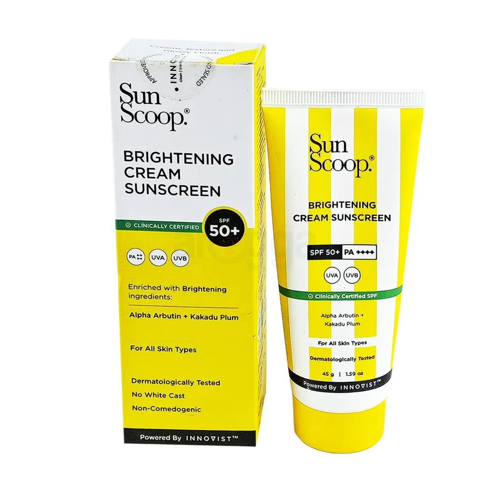 SunScoop Brightening Cream Face Sunscreen SPF SPF50 PA+++ 45 g price in ...