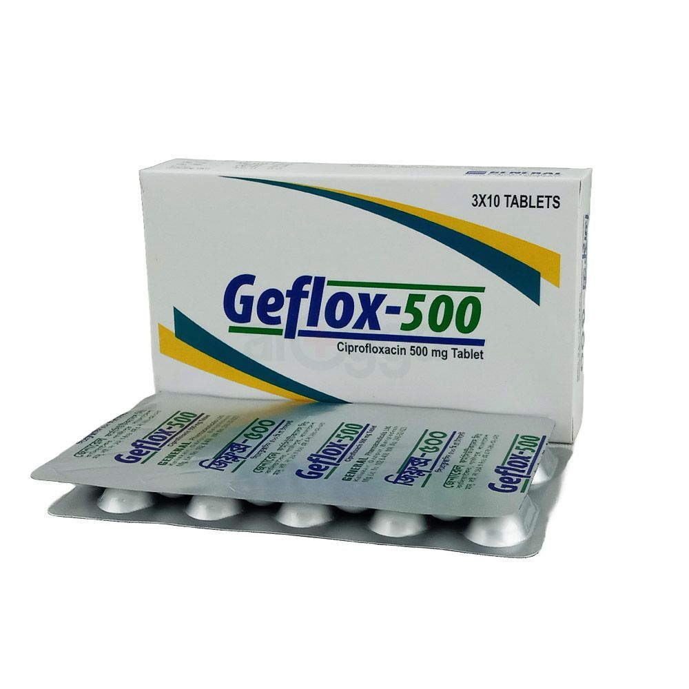 Geflox 500mg Tablet - Arogga Online Pharmacy