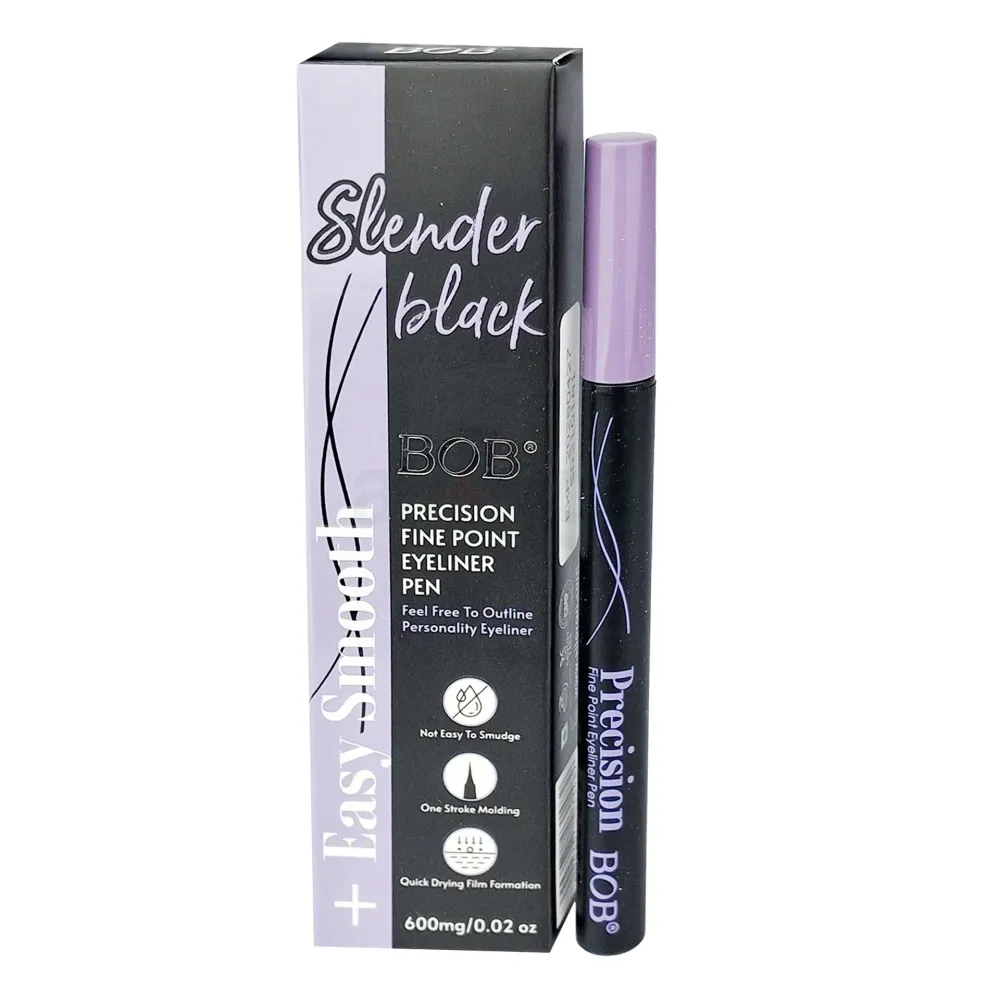 BOB Precision Fine Point Eyeliner Slender Black + Easy Smooth Eyeliner ...