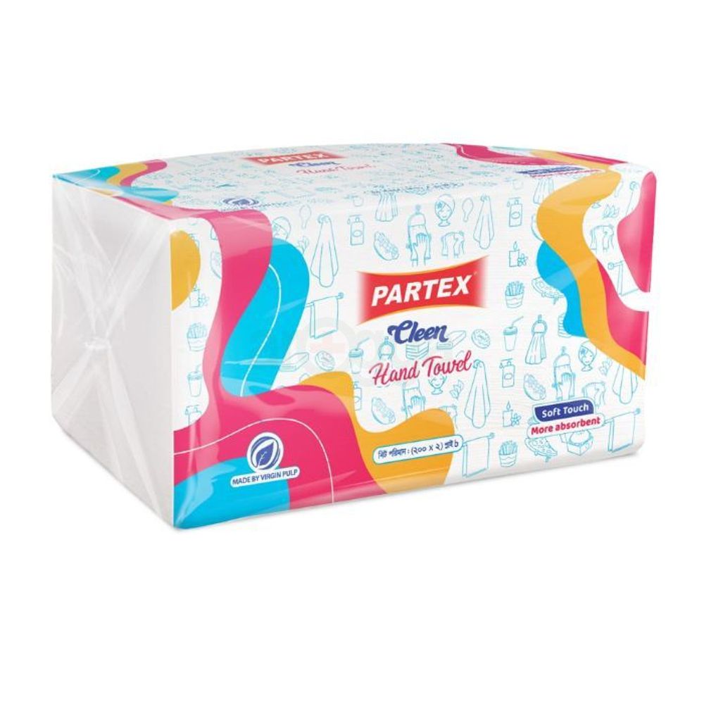 Partex Cleen Hand Towel Tissue White Poly 400 Sheet price in Bangladesh ...