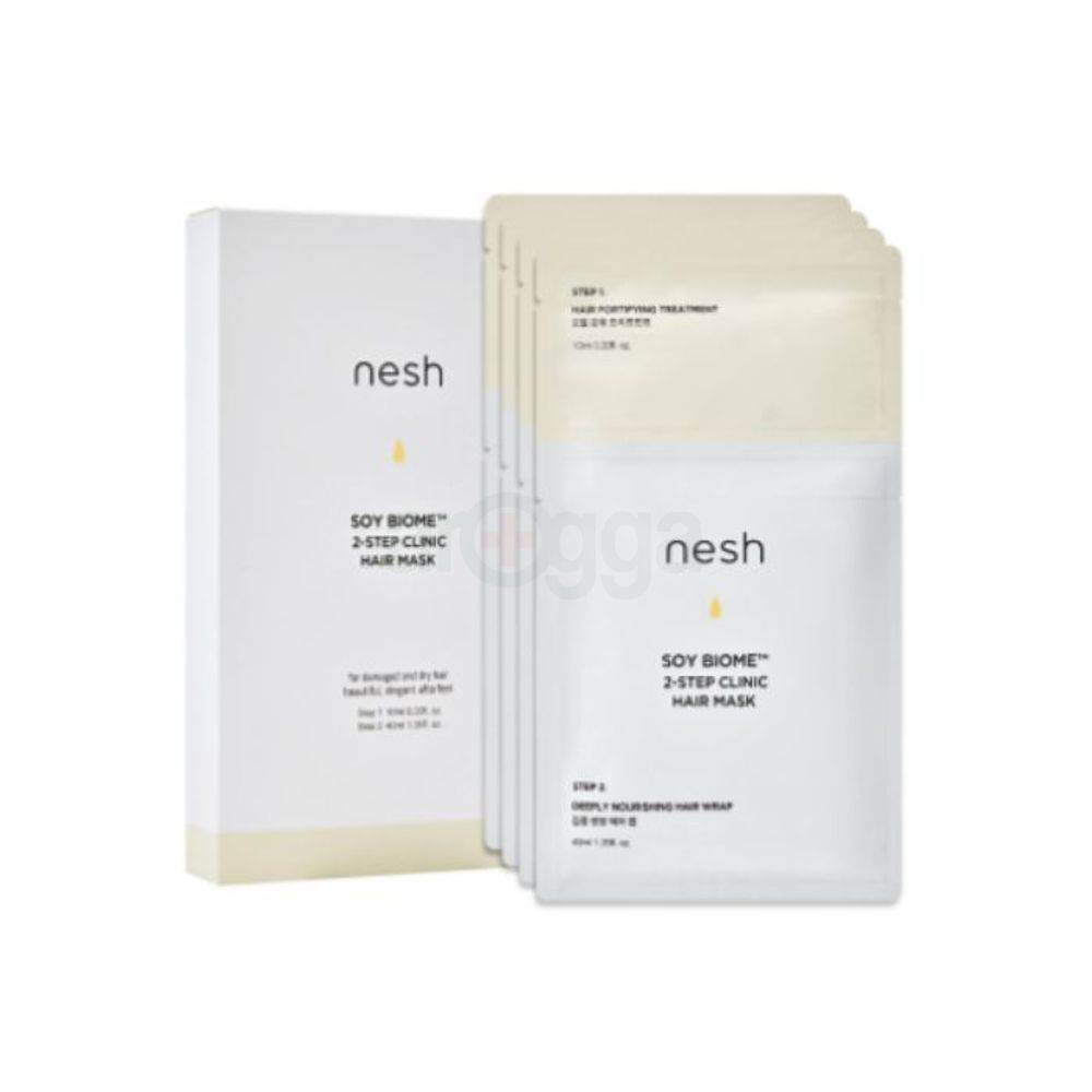 Nesh Soy Biome 2-Step Clinic Hair Mask for Damaged & Dry Hair 50ml 4's ...