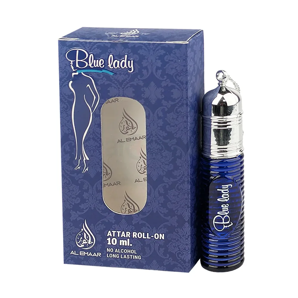 Al Emaar Blue Lady Attar Roll-On 10ML – Long-Lasting, Alcohol-Free ...