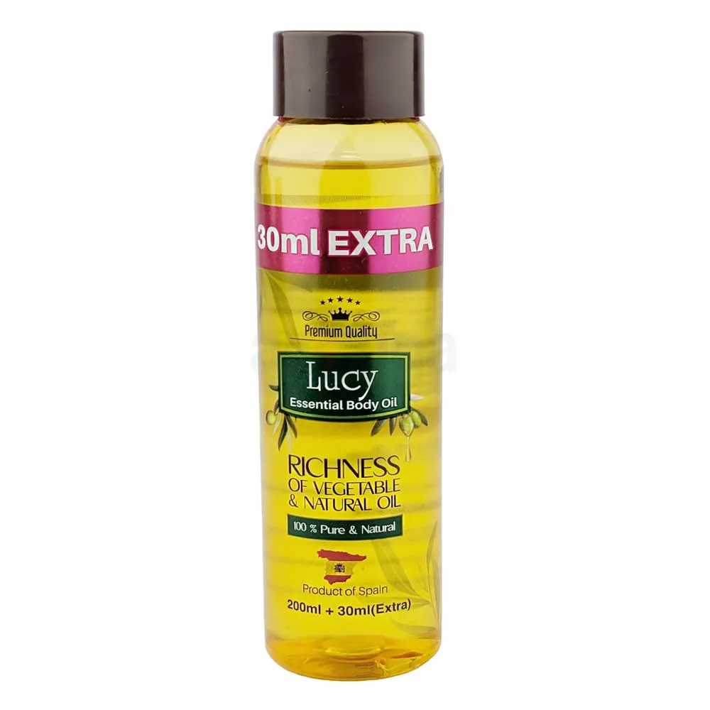 Lucy Essential Body Oil Richness Of Vegetable & Natural Oil (200ml+30ml ...