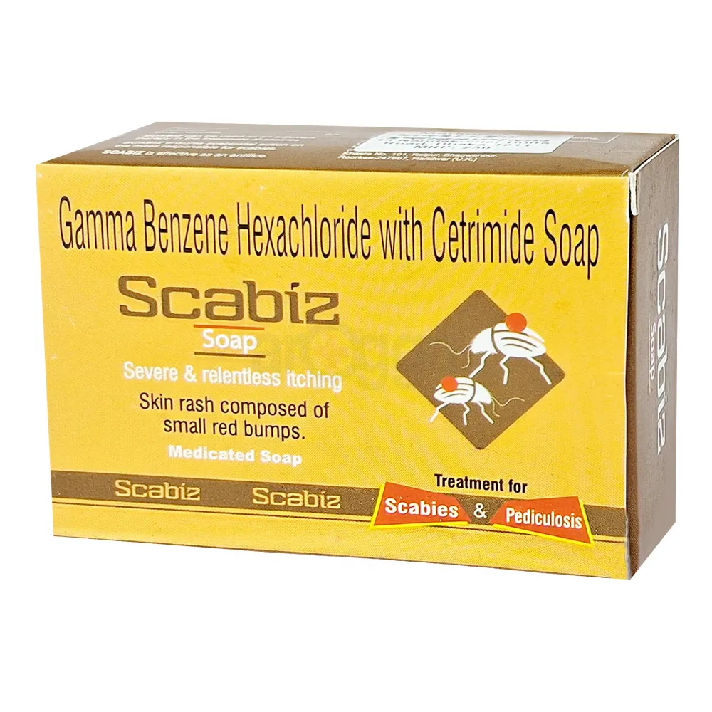 Curewell Scabiz Soap –75g Medicated Anti-Scabies Formula with Gamma ...