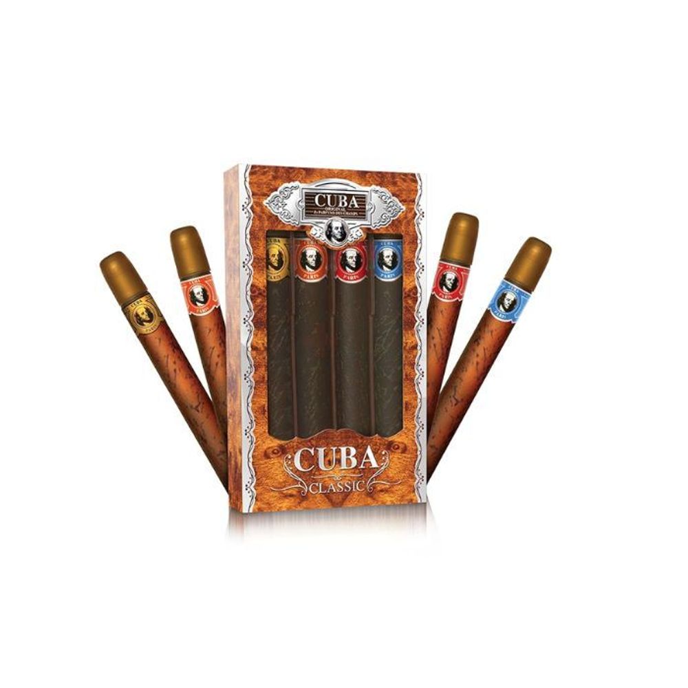 Cuba Original Fragrance (Gold, Blue, Red, Orange) 4 Piece Set price in ...