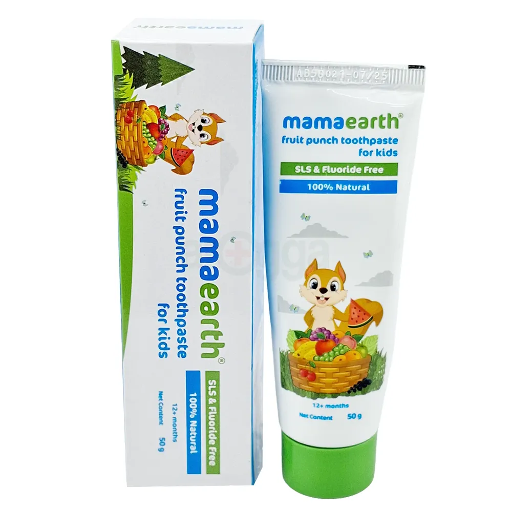 Mamaearth Fruit Punch Toothpaste for Kids (Up to 12 Months) – 50g price ...