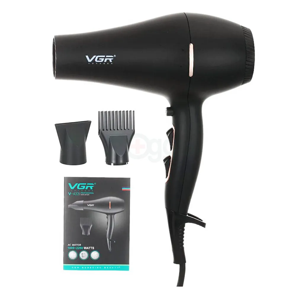 VGR V-433 Compact DryCare Essential Hair Dryer –Salon Performance for ...