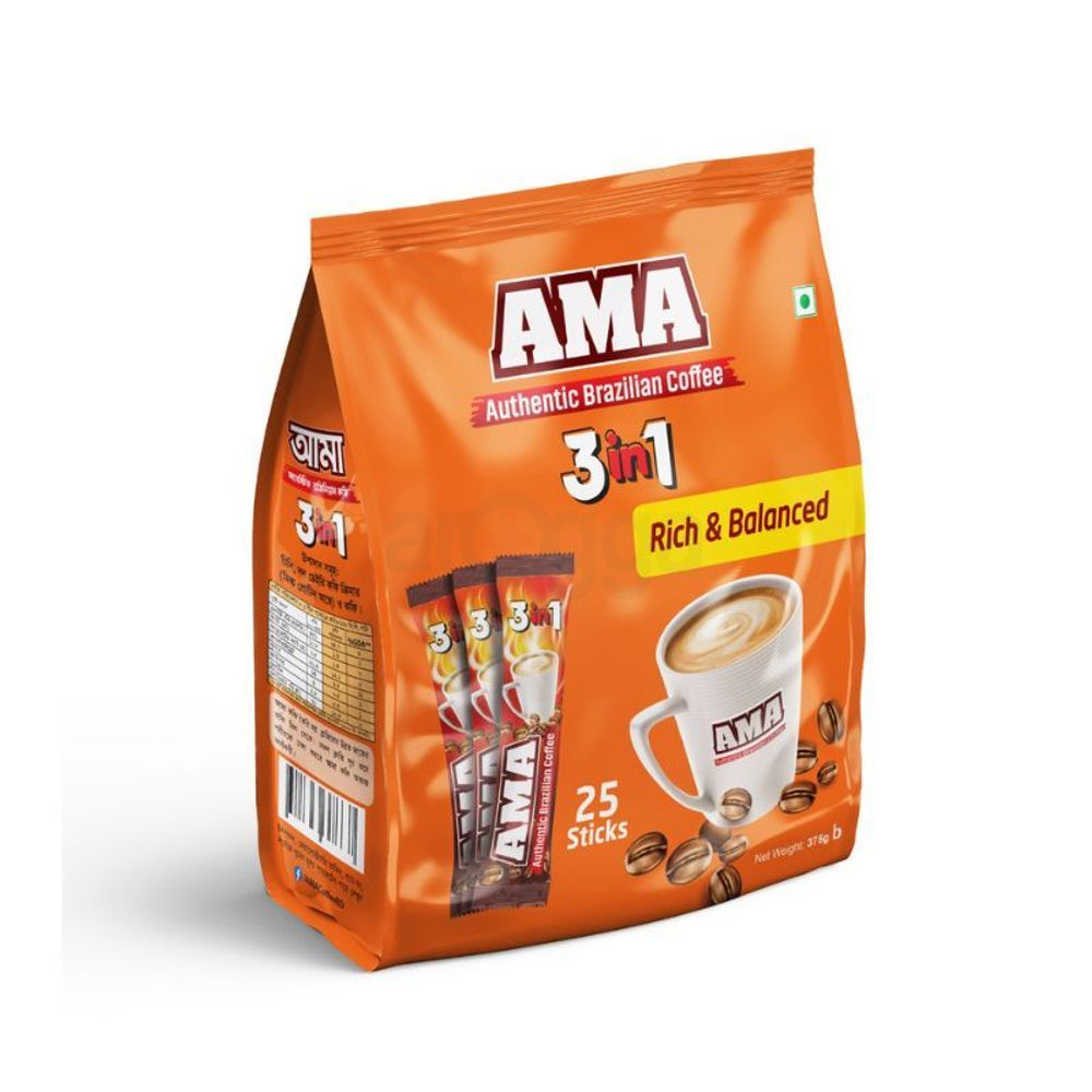 AMA 3in1 Coffee 15g x 25 Stick Pack - Arogga Ltd