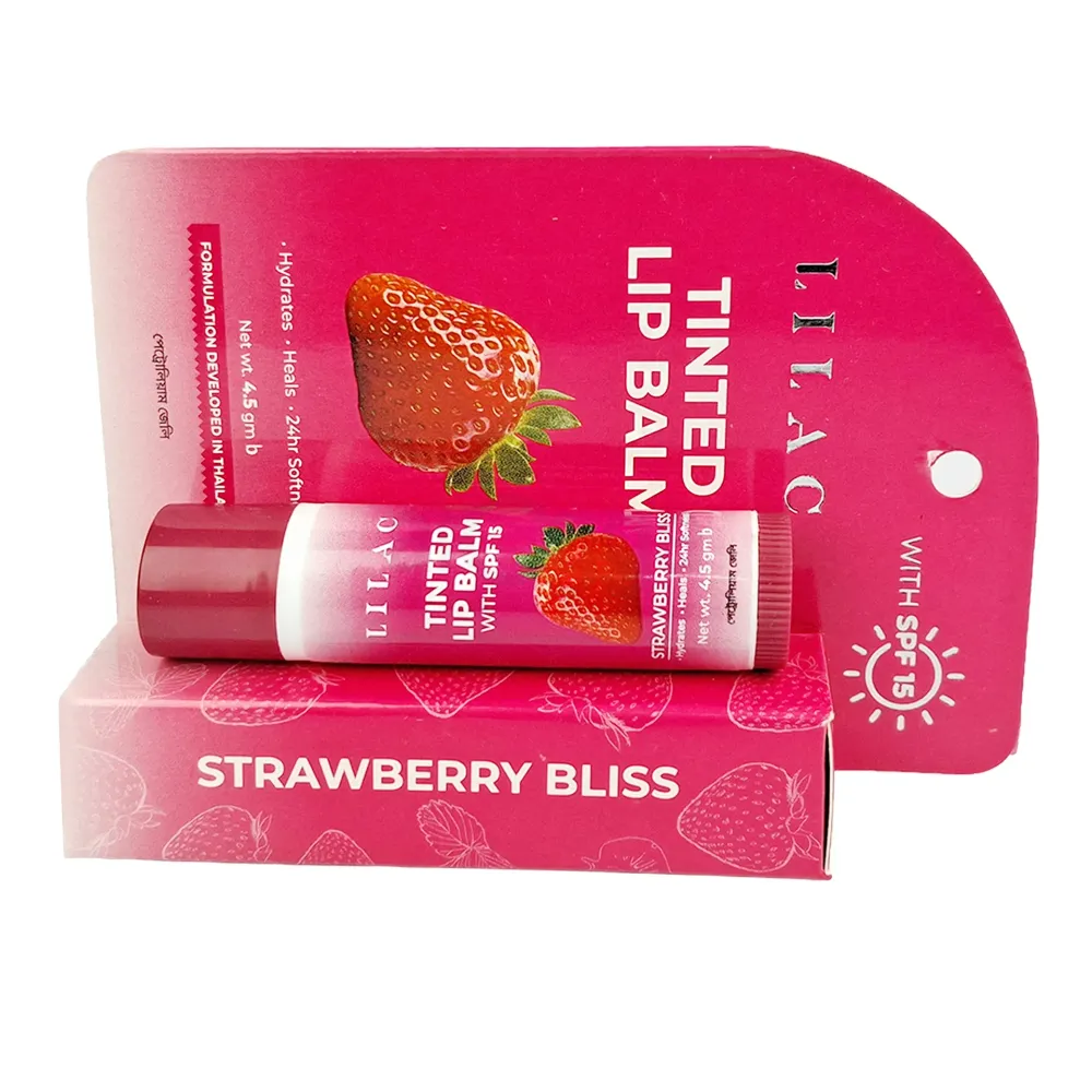 Lilac Strawberry Bliss Tinted Lip Balm SPF 15 – Moisturizing Lip Care ...
