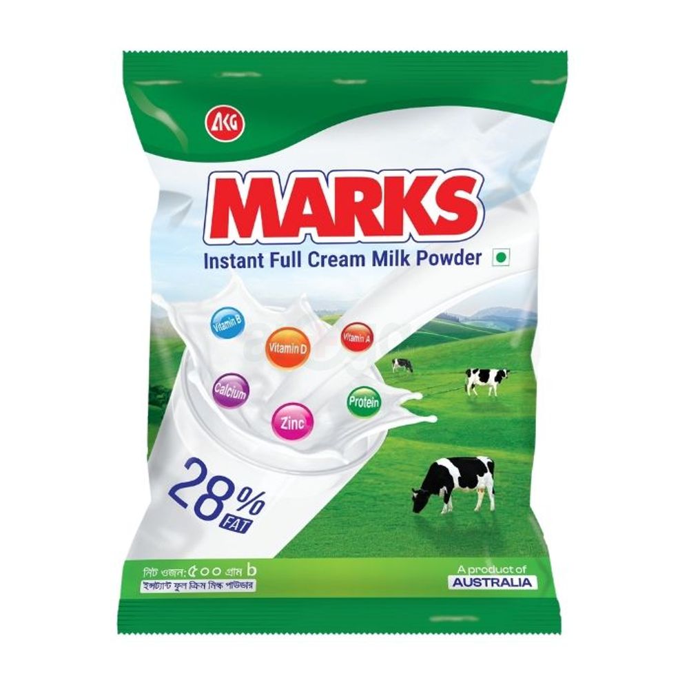 Marks Instant Full Cream Milk Powder 500g - Arogga Ltd