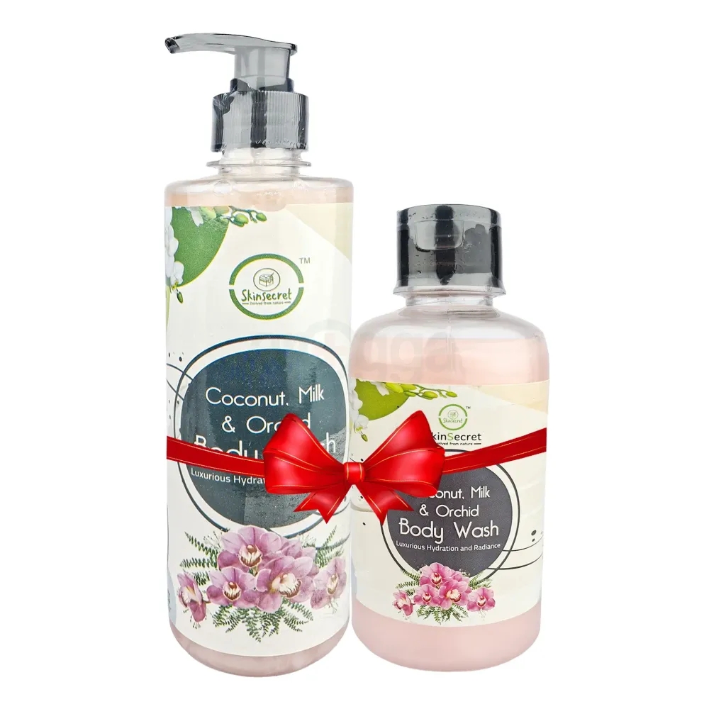 Buy 1 Skin Secret Coconut Milk & Orchid Body Wash 390ml Get 1 250ml ...