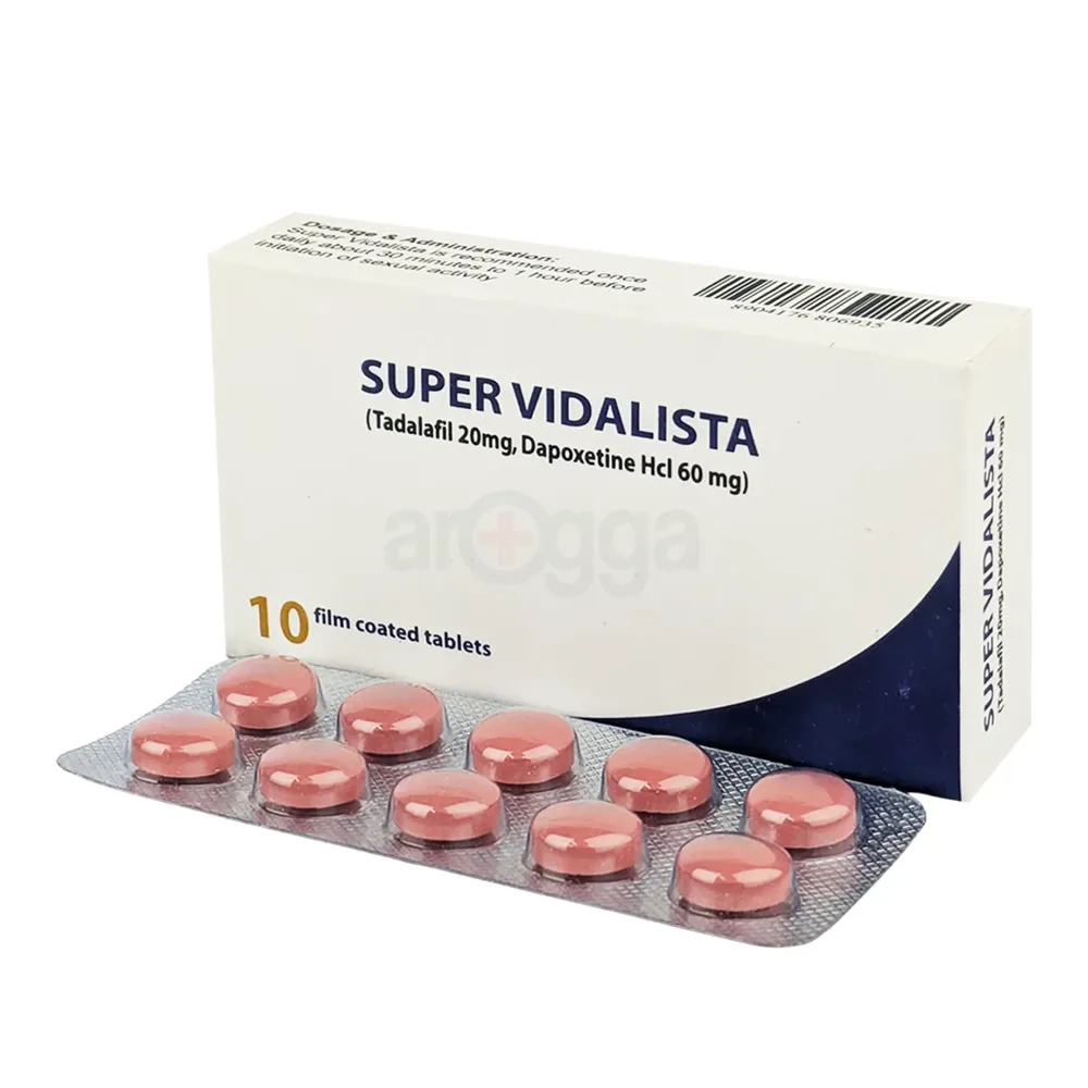 Super Vidalista (Tadalafil & Dapoxetine) - Arogga Online Pharmacy