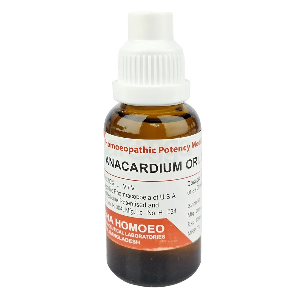 Anacardium Ori. 200 30ml(Zoha Homeo) price in Bangladesh | Arogga