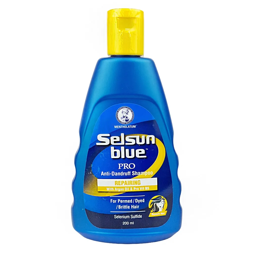 Selsun Blue Pro Anti-Dandruff Repairing Shampoo with Argan Oil & Pro ...