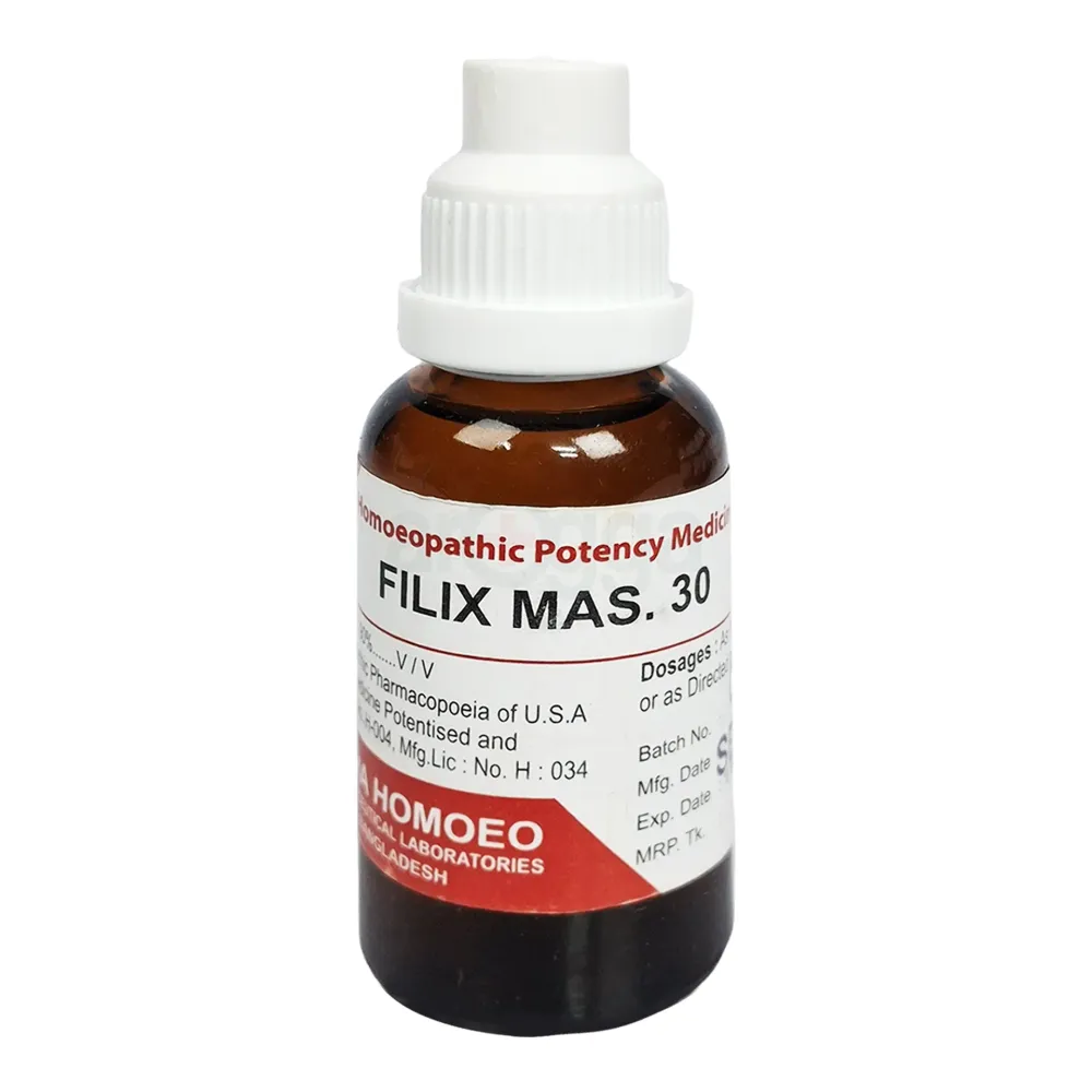 Filix Mas. 30 30ml(Zoha Homeo) price in Bangladesh | Arogga