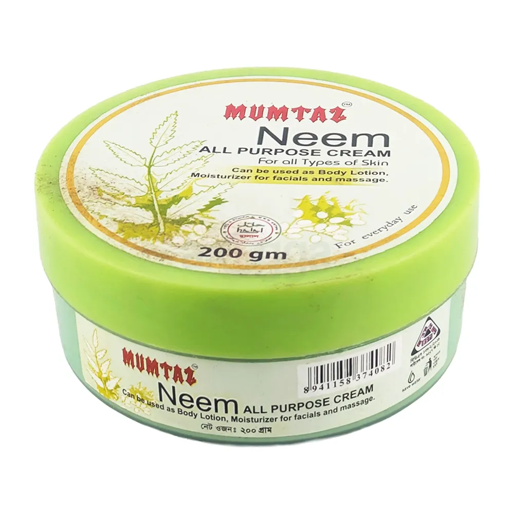 Mumtaz Neem All-Purpose Moisturizing Cream – 200gm For All Skin Types ...