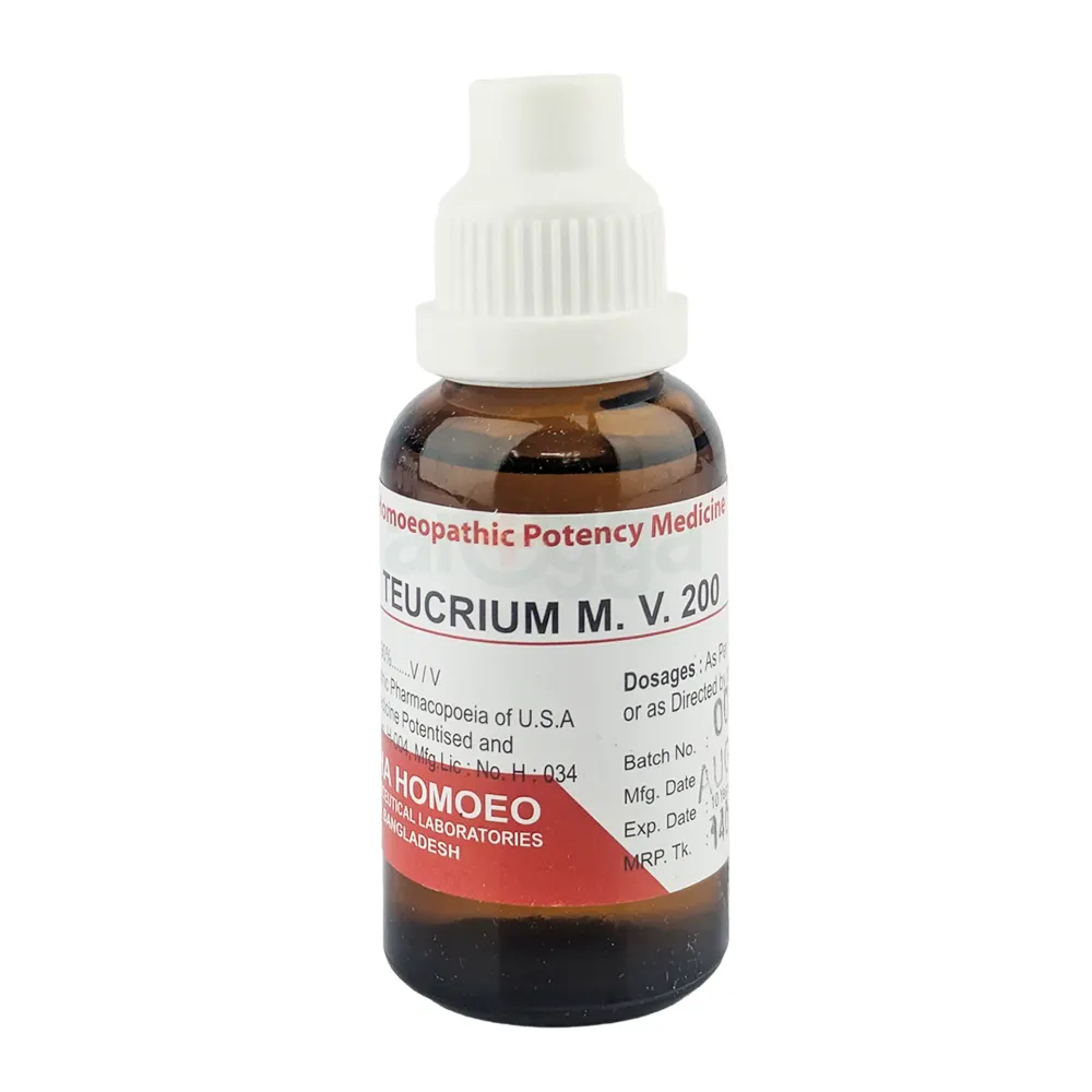 Teucrium M.V. 200 30ml(Zoha Homeo) price in Bangladesh | Arogga