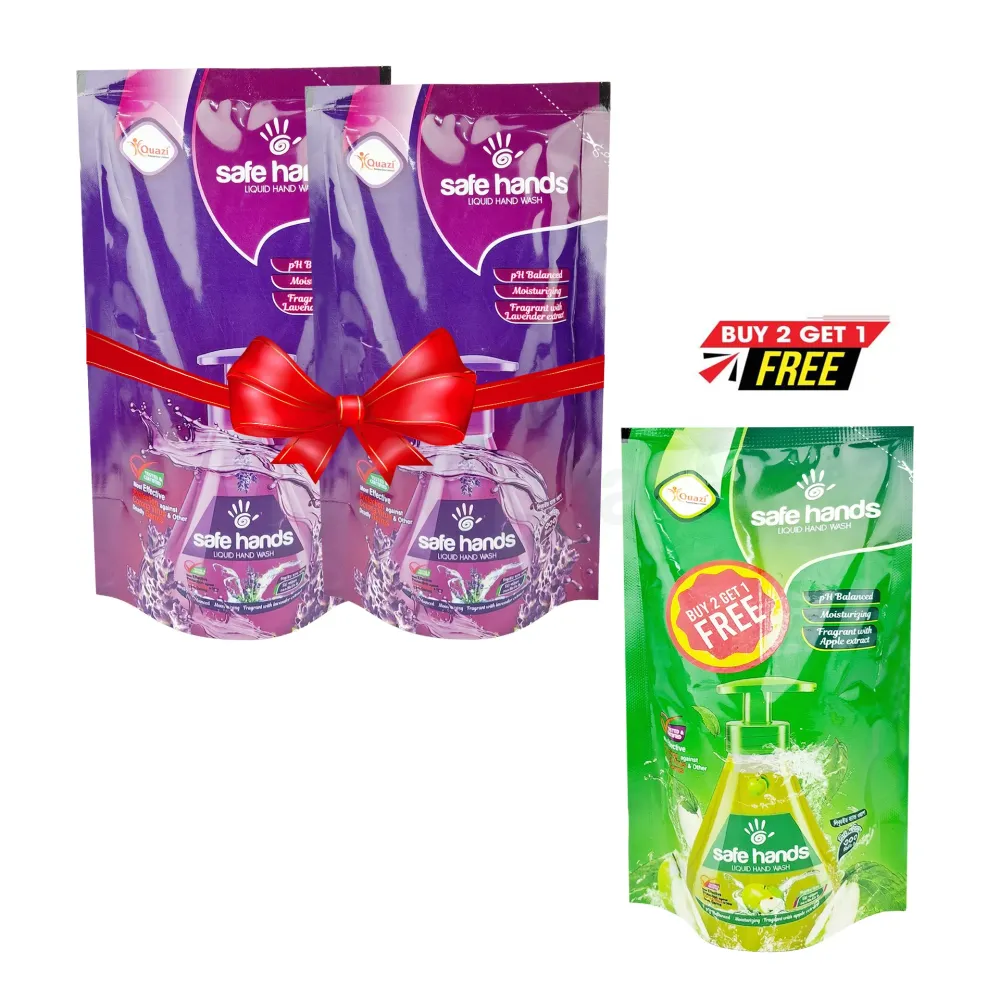 Buy 2 Safe Hands Liquid Hand Wash Lavender (Refill) 300ml & Get 1 Green ...