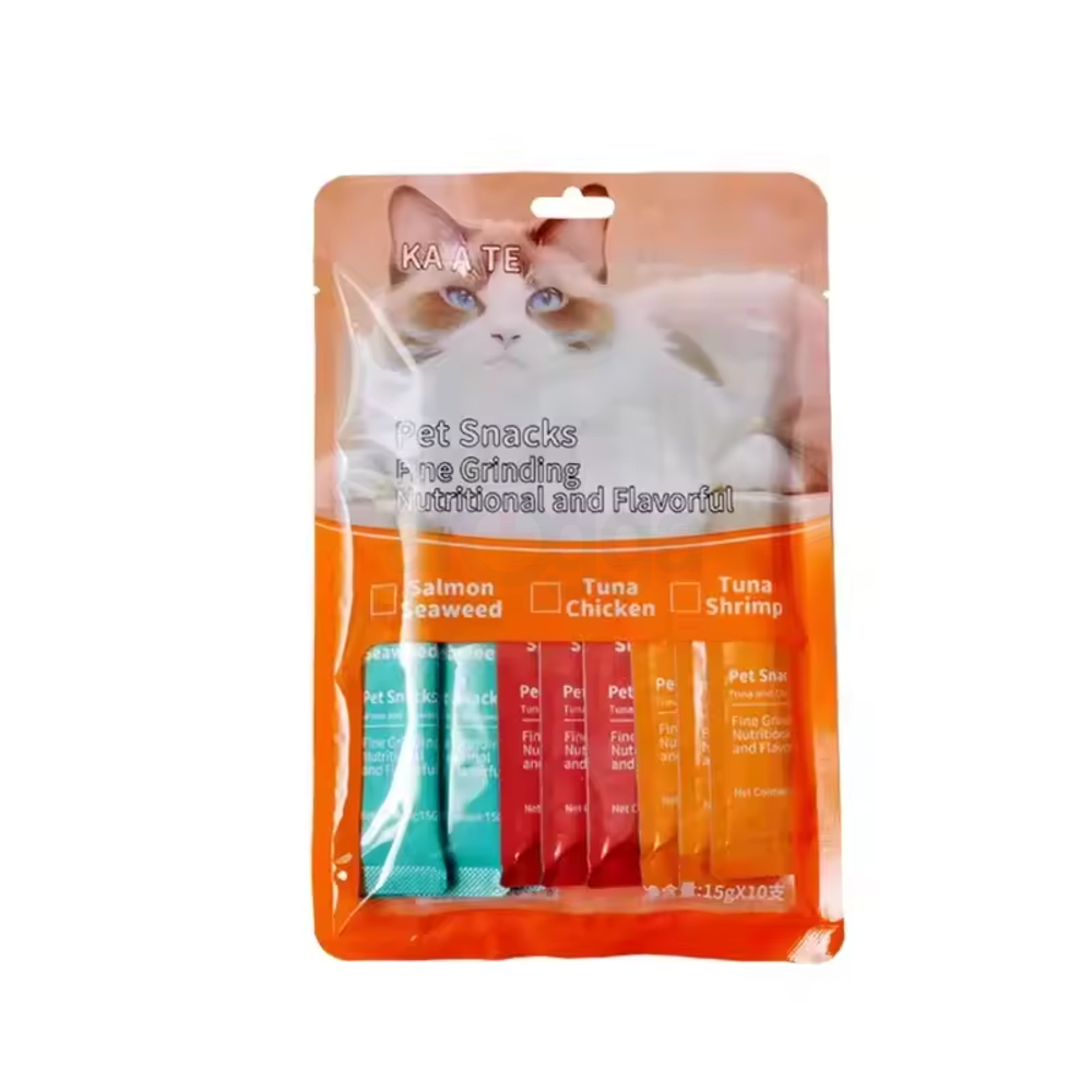 Kaate Pet Snack Mixed Fine Grinding Cat Snack Strips 15gX10's Pack ...