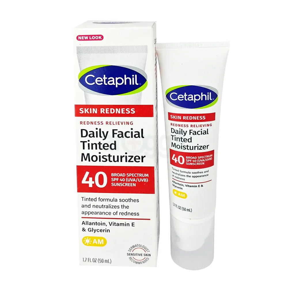 Cetaphil Redness Relieving Daily Facial Tinted Moisturizer SPF 40 ...