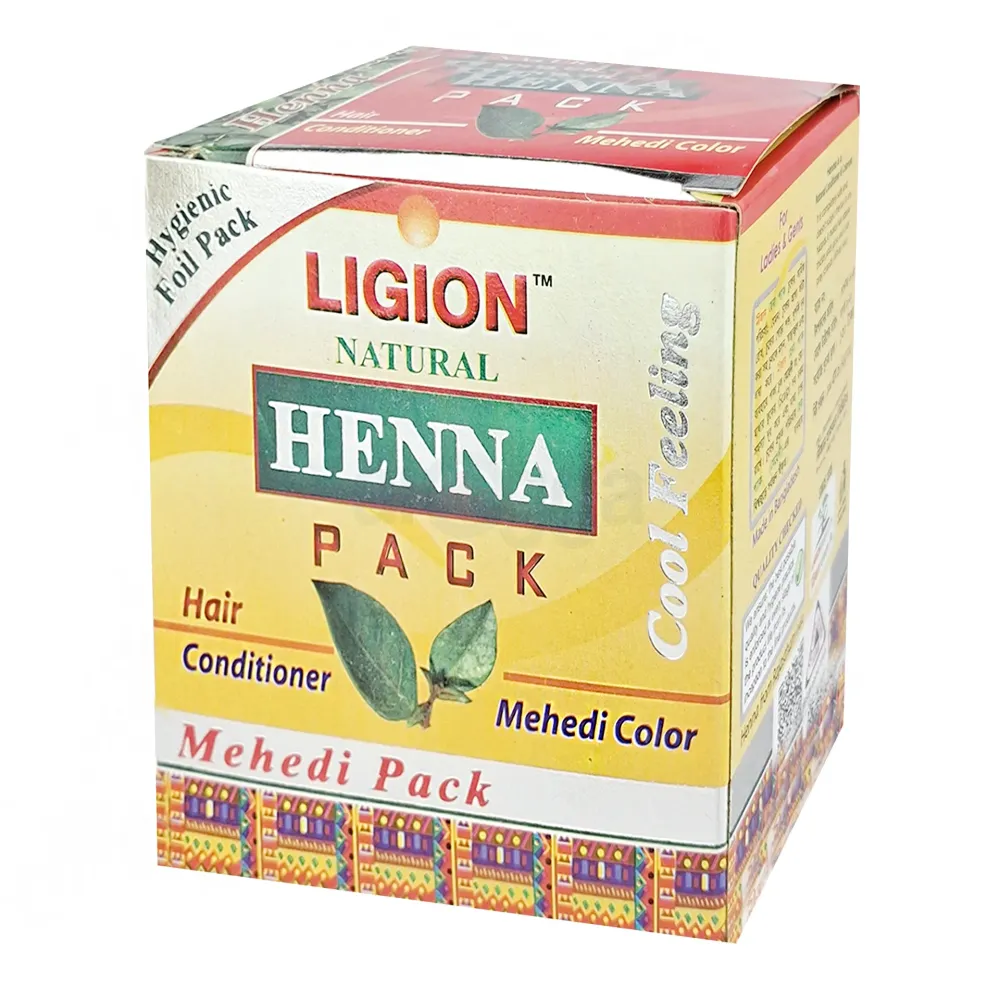 Ligion Natural Henna Pack 50gm – Mehendi Hair Color & Herbal ...