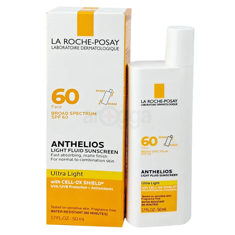 La Roche-posay Anthelios Ultra Light Fluid Facial Sunscreen SPF 60 ...
