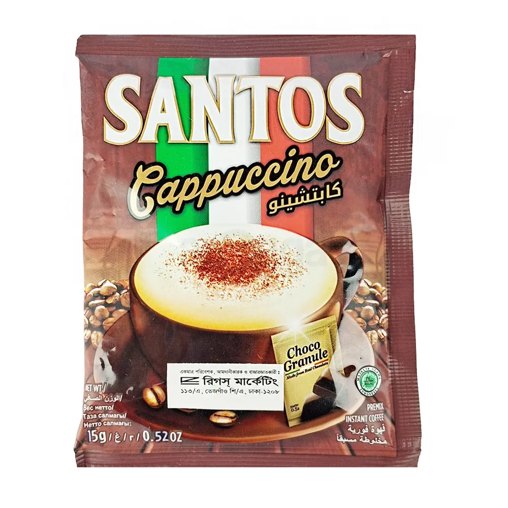 Santos Cappuccino Instant Coffee with Choco Granule 15g price in ...