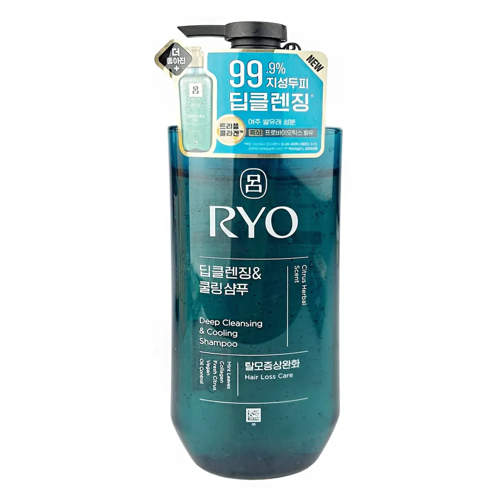 RYO Deep Cleansing & Cooling Shampoo – Hair Loss Care, Oil Control (480 ...