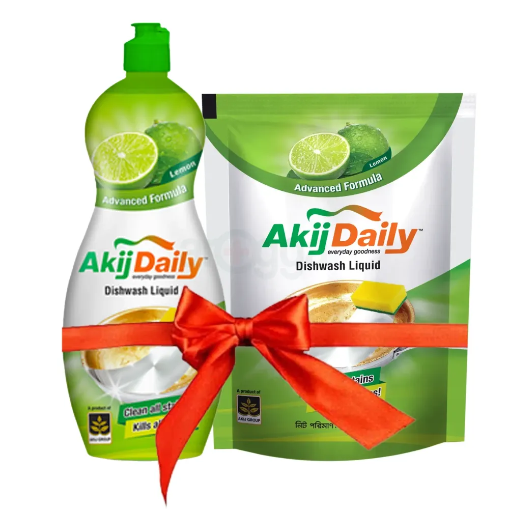 Buy 1 Akij Daily Lemon Liquid Dishwash 500ml & Get 1 Akij Daily Lemon ...
