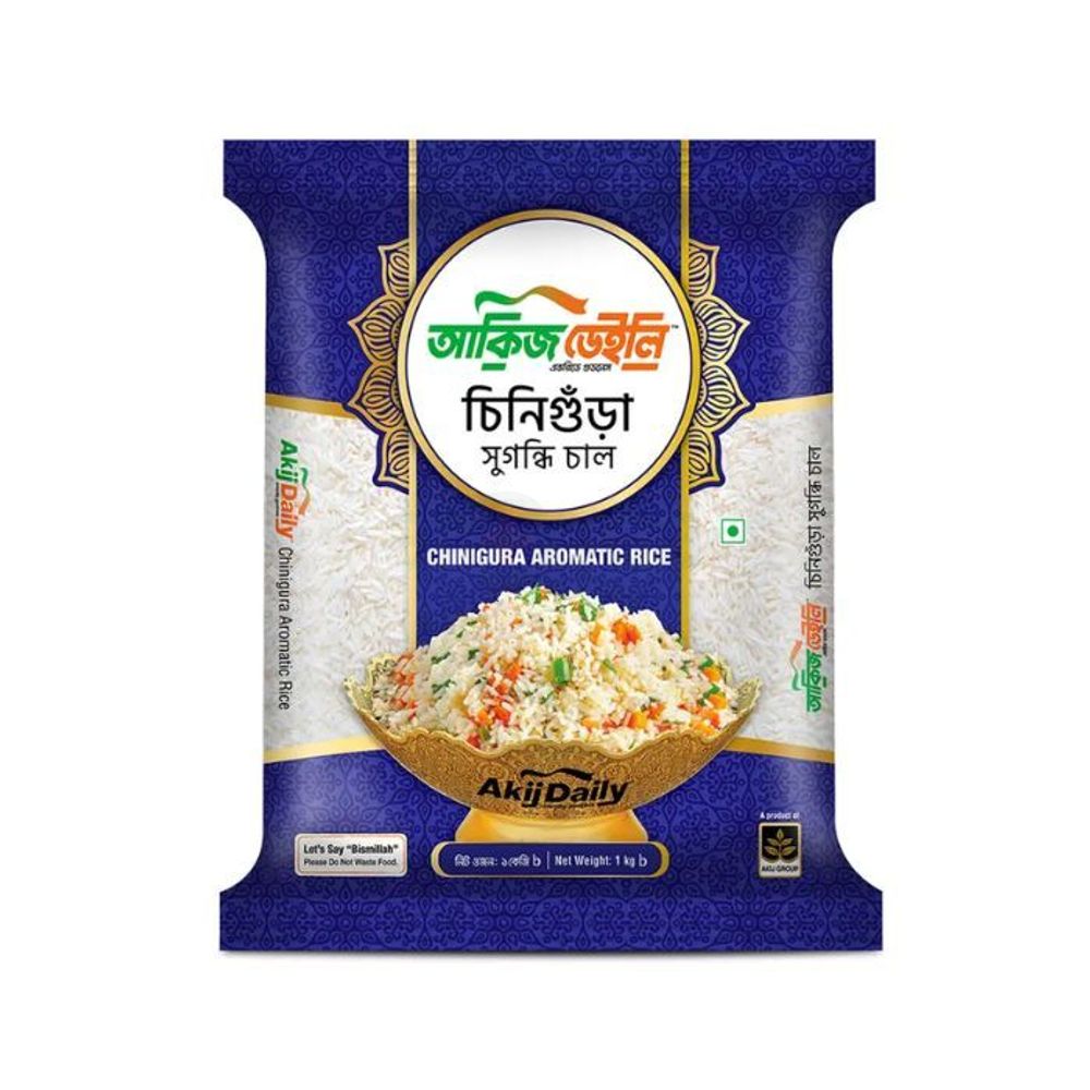 Akij Daily Chinigura Aromatic Rice 1kg price in Bangladesh | Arogga