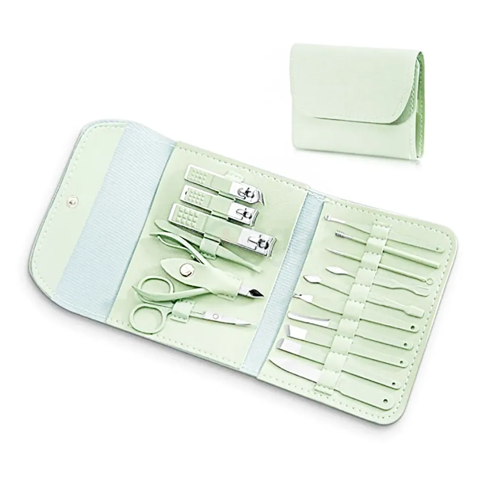 Stainless Steel Nail Care Set – 16pcs Manicure & Pedicure Tools price ...