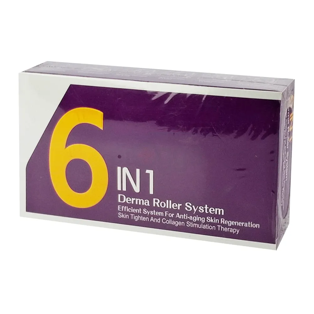 6-in-1 Derma Roller System KIt Skin Tightening & Collagen Stimulation ...