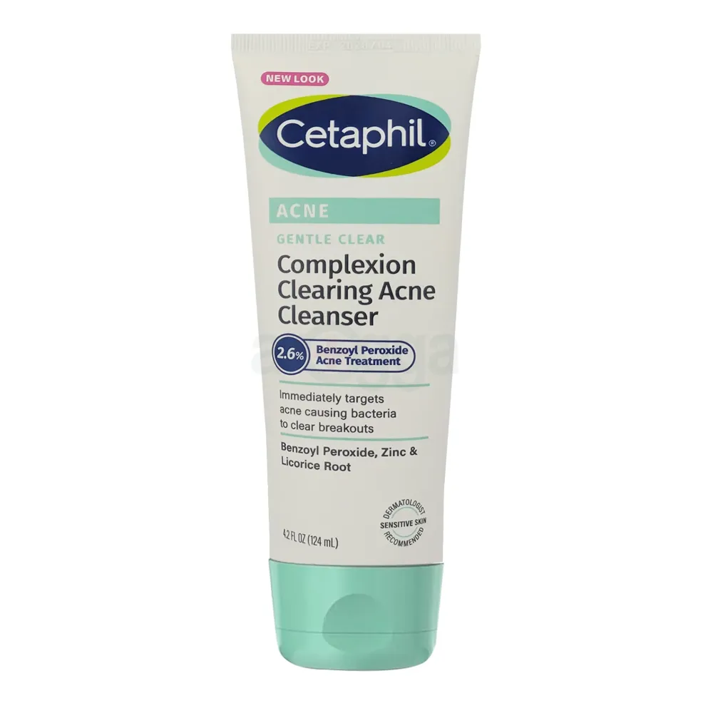 Cetaphil Gentle Clear Complexion Clearing Acne Cleanser with Benzoyl ...