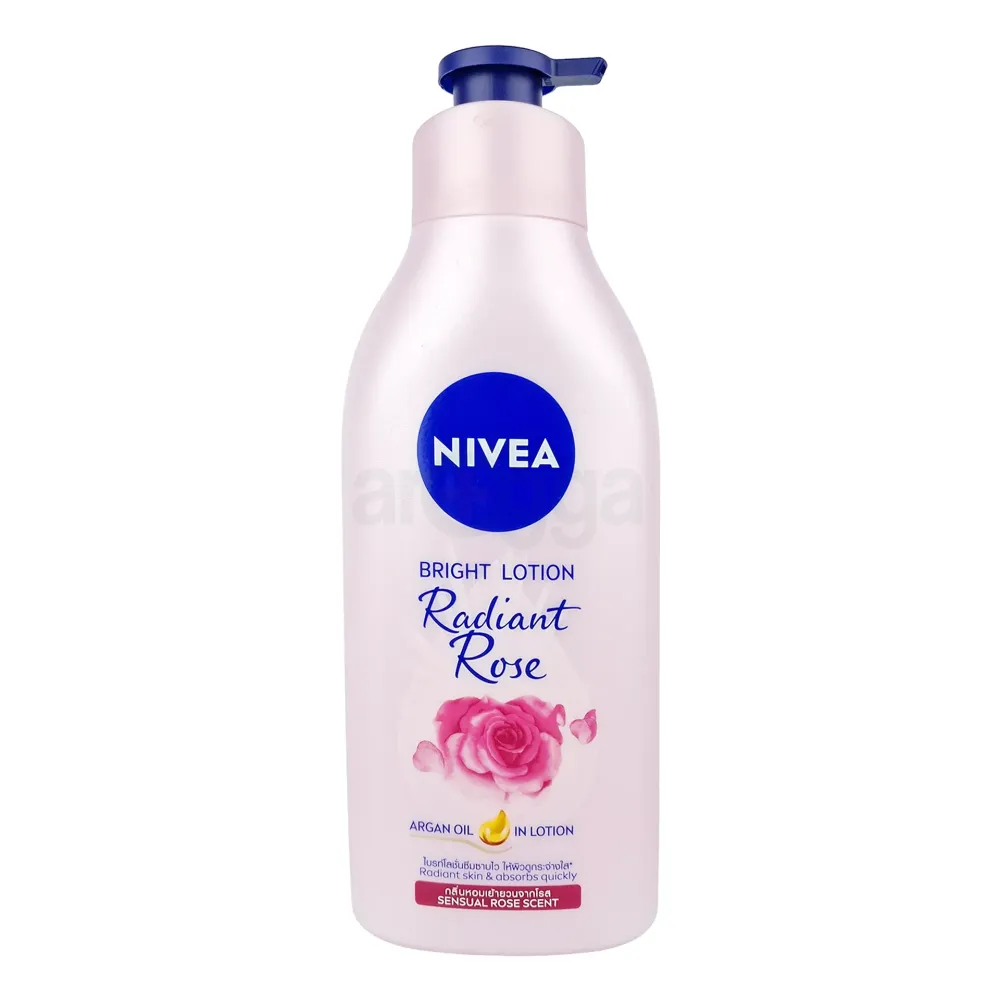 NIVEA Radiant Rose & Argan Oil Body Lotion – Extra Brightening, 48H ...