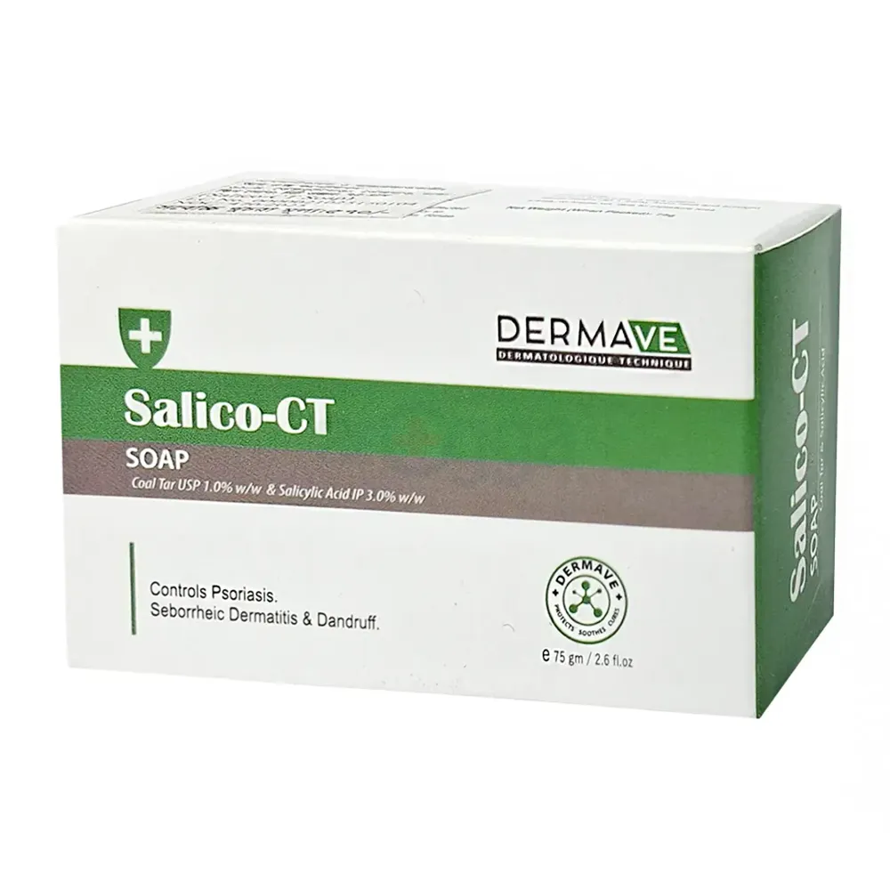 Salico-CT Soap – Coal Tar 1% & Salicylic Acid 3%(75gm) price in ...