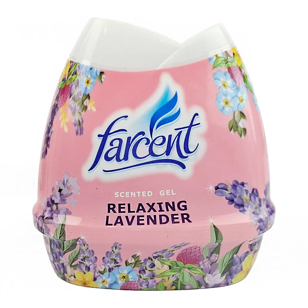 FARCENT Scented Gel Air Freshener – Relaxing Lavender Fragrance – 200g ...