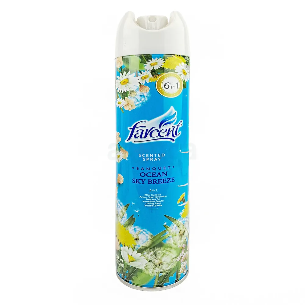 FARCENT Scented Air Freshener Spray – Ocean Sky Breeze Fragrance 320ml ...