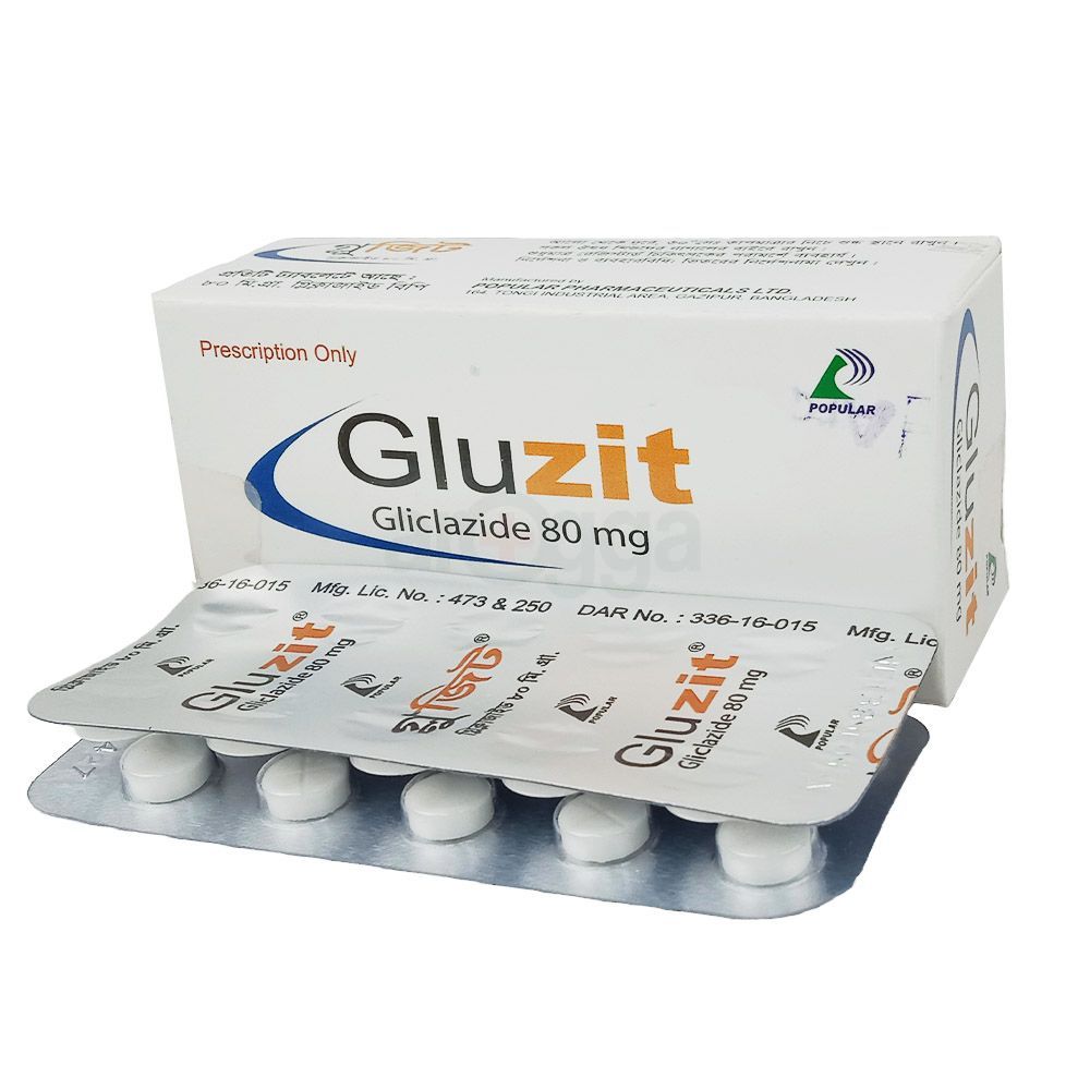 Gluzit 80mg Tablet - Arogga Online Pharmacy