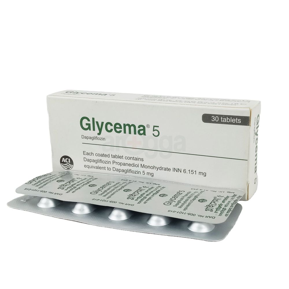 Glycema 5mg Tablet - Arogga Online Pharmacy
