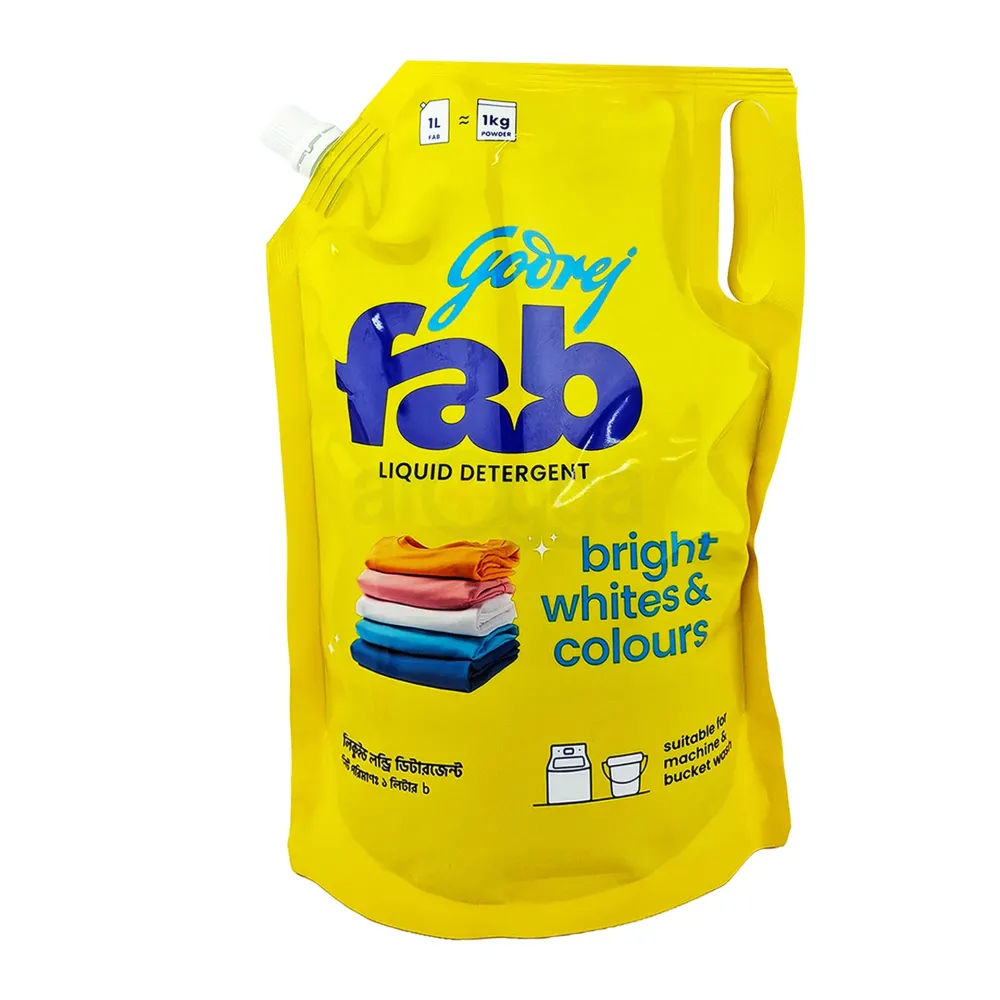 Godrej Fab Liquid Detergent Refill Pouch for Machine & Hand Wash ...