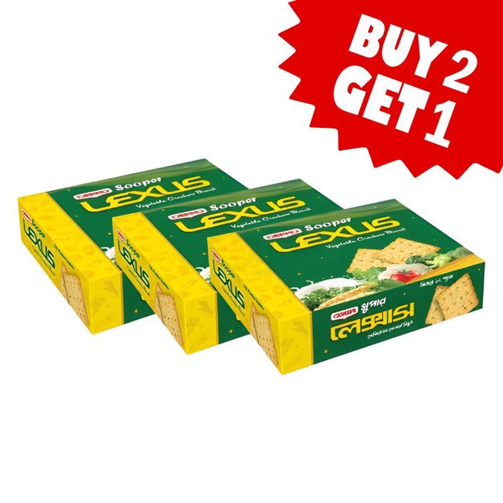 Buy 2 Dekko Super Lexus Vegetable Crackers Biscuits 180g Get 1 Free ...