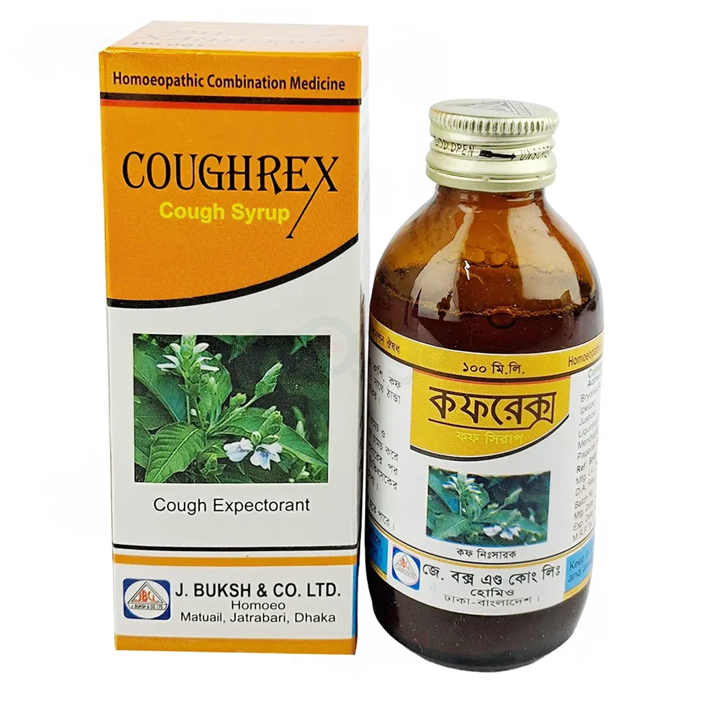 COUGHREX Cough Syrup – Cough Expectorant (J. Buksh & Co. Ltd.) - Arogga ...