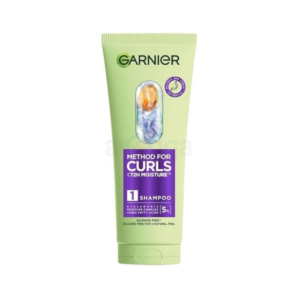 Garnier Method For Curls Shampoo, up to 72H Moisture and Definition ...