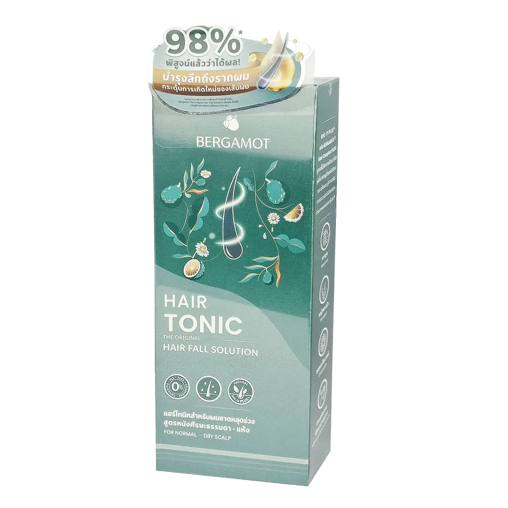 BERGAMOT Original Hair Tonic for Dry–Normal Scalp – Anti Hair Fall ...