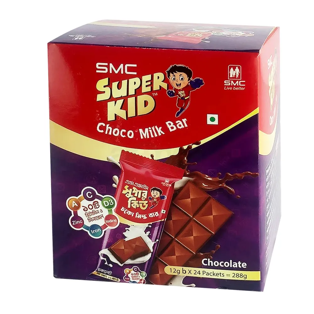 SMC Super Kid Choco Milk Bar 24Pcs Box price in Bangladesh | Arogga