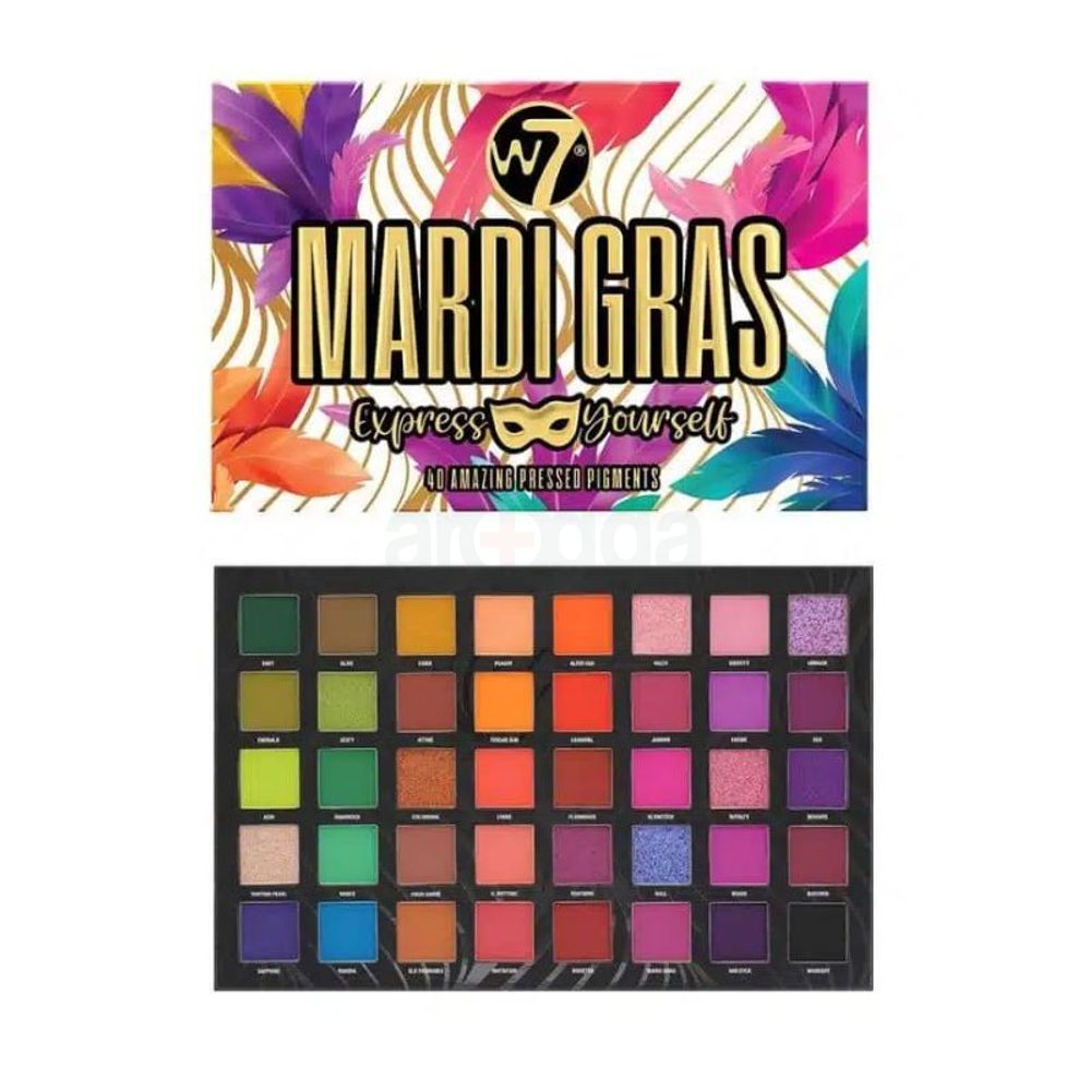 W7 Mardi Gras Express Eyeshadow - 40 Color price in Bangladesh | Arogga