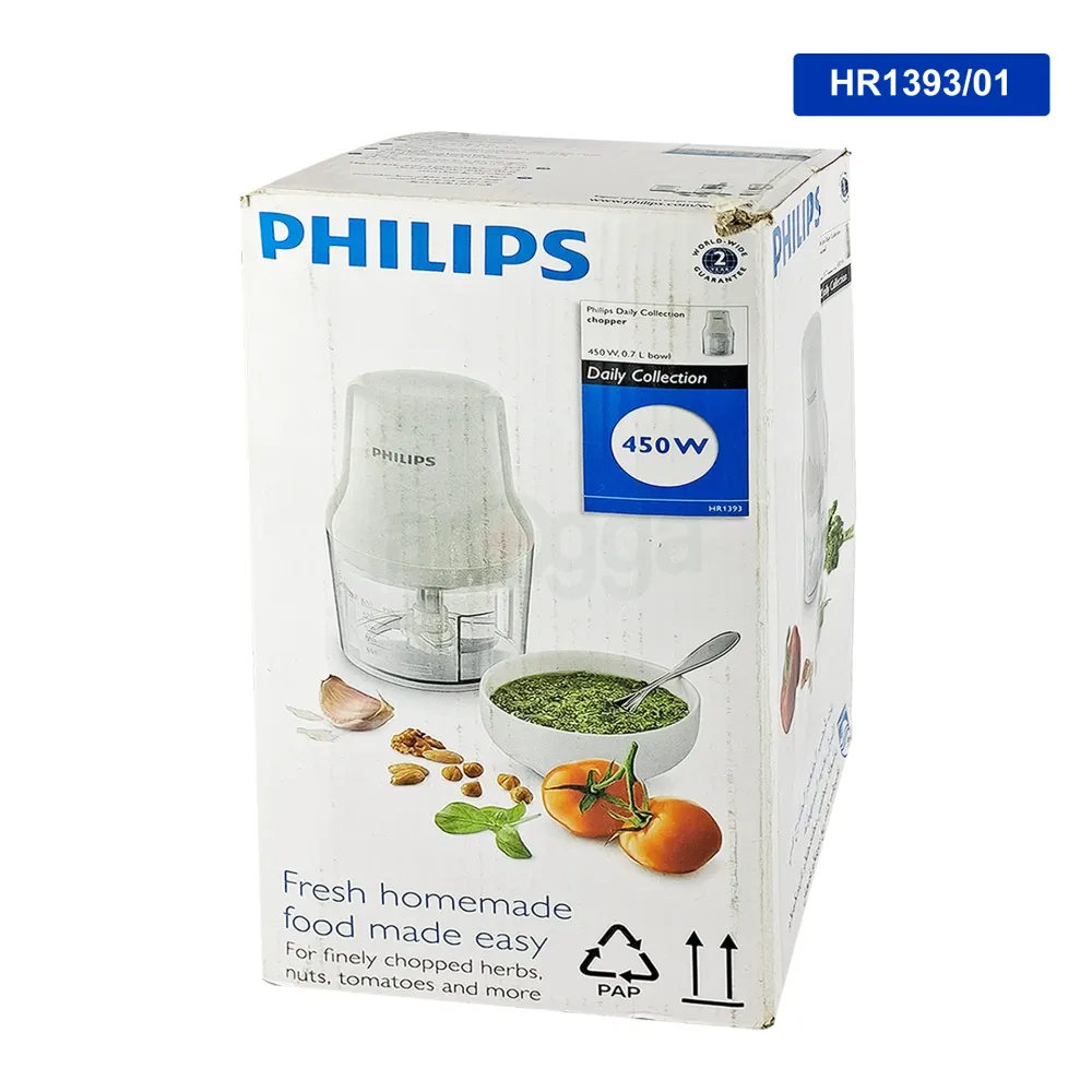 Philips Daily Collection Chopper HR1393/01 – 450W, 0.7L, 2-Blade ...